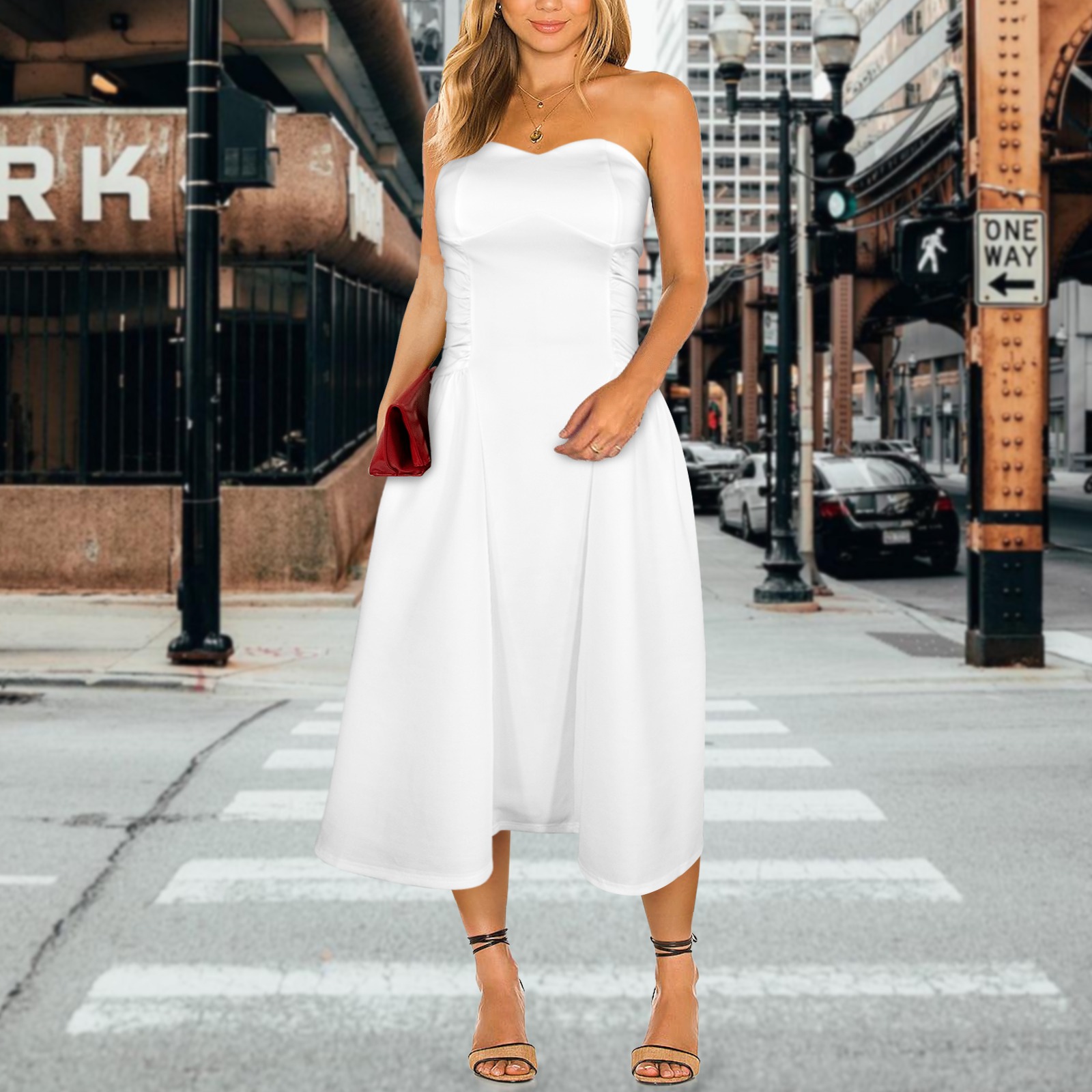 BlueDoba-Custom Wholesale Tube Top Cinched Waist Fluffy Fairy Maxi ...